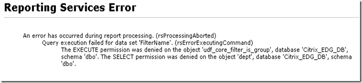 About Roy: Citrix EdgeSight : Reporting Services Error